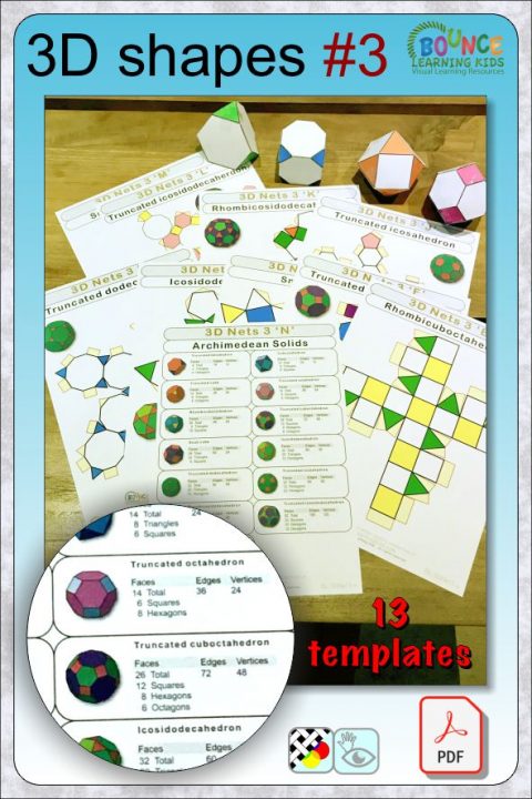 47 amazing 3D shape templates | Print Cut Fold Stick