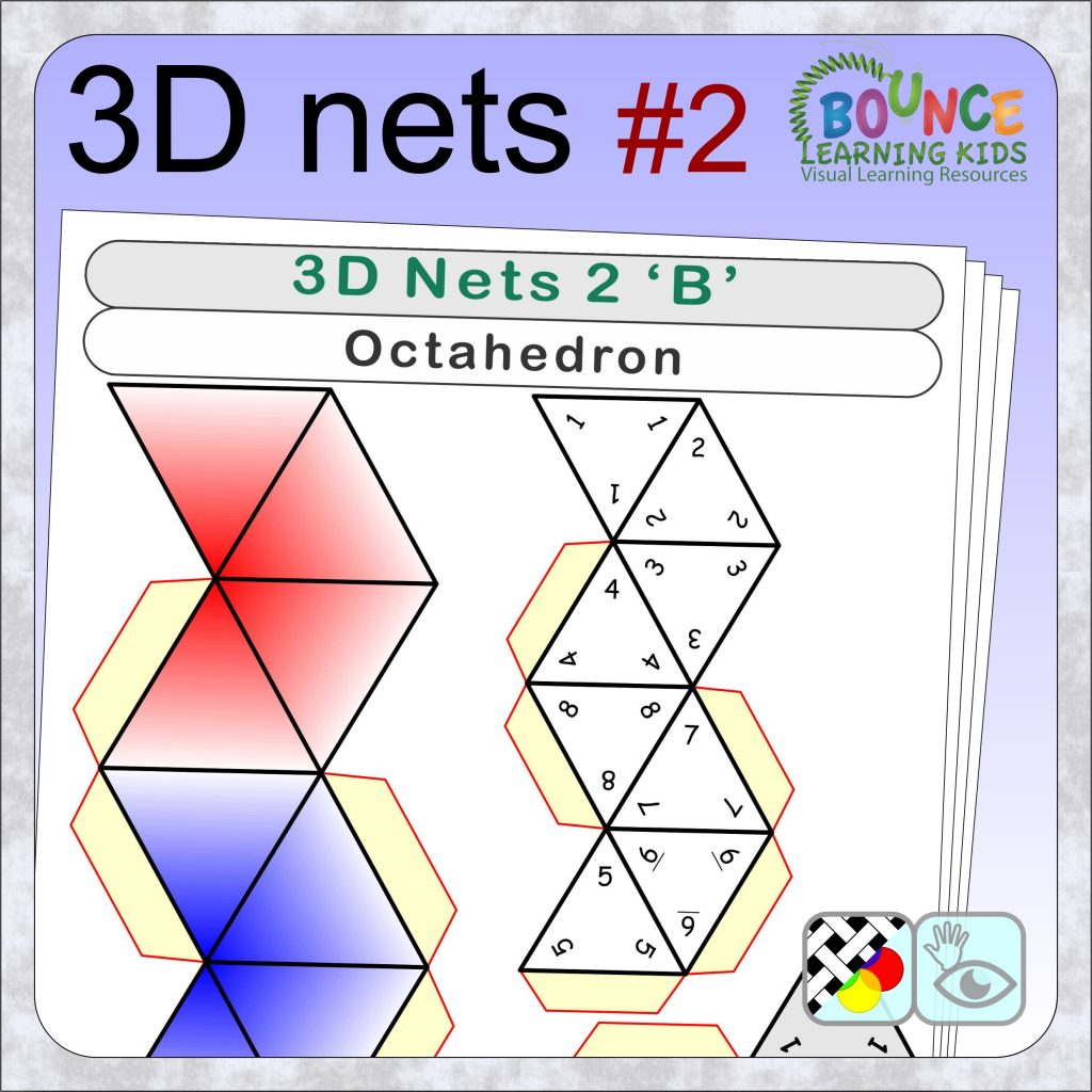 16 amazing Complex 3D shape worksheets to print and fold