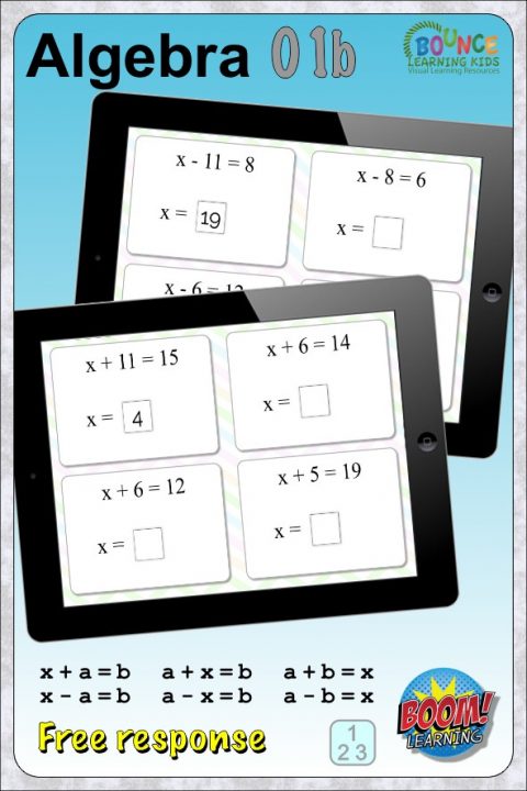Basic Algebra resources to introduce algebra