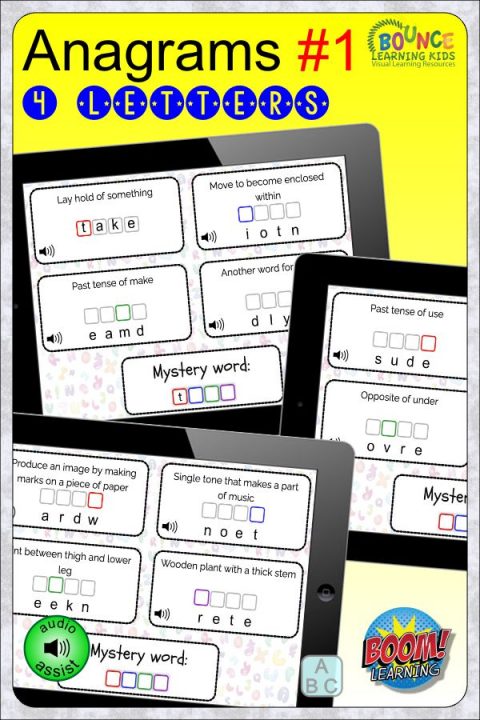 Over 100 Anagrams to solve | 4 & 5-letter word puzzles