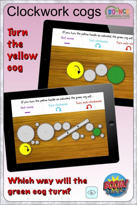 Fun Clockwork cogs questions puzzles | Turn the cogs