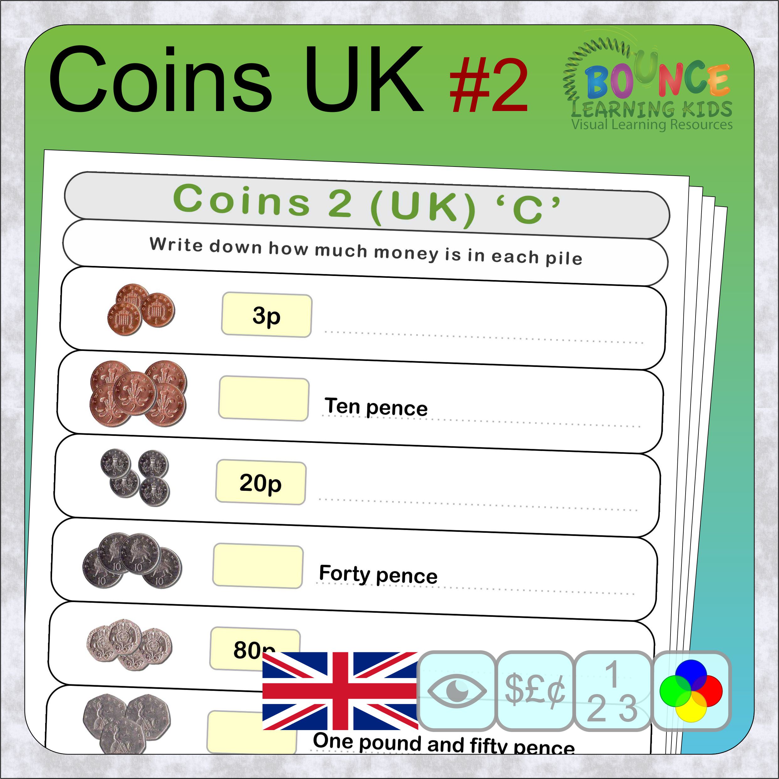 Count British Coins 2 Worksheets With 50 Fun Sums To Solve Count British Coins 2 Worksheets With 50 Fun Sums To Solve