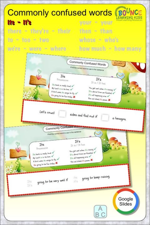 Fun Commonly confused words resources