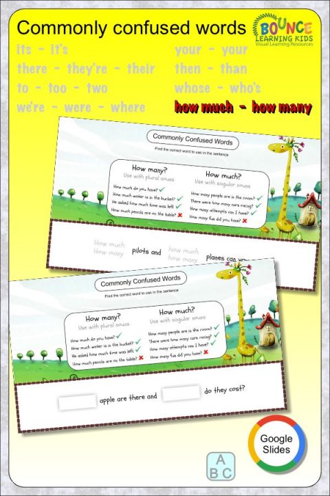 Fun Commonly confused words resources