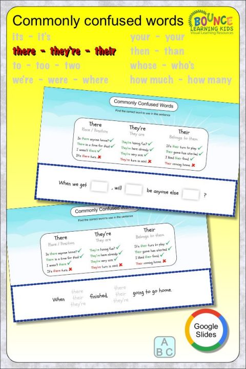Fun Commonly confused words resources