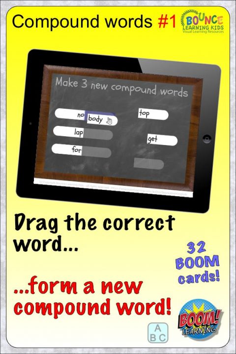Fun Compound words worksheets, BOOM cards & GOOGLE slides.