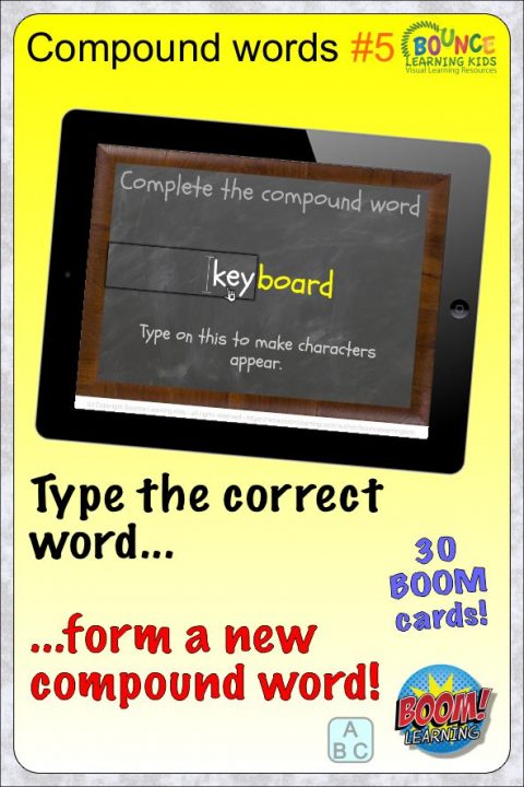 Fun Compound words worksheets, BOOM cards & GOOGLE slides.