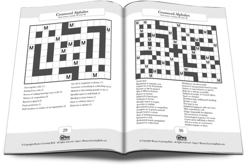 Crossword Alphabet puzzles