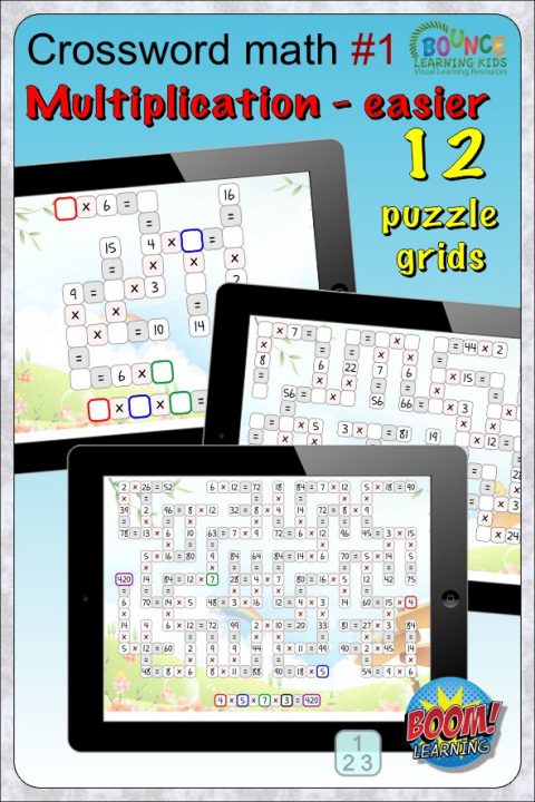 Crossword Math - crosswords with numbers and sums