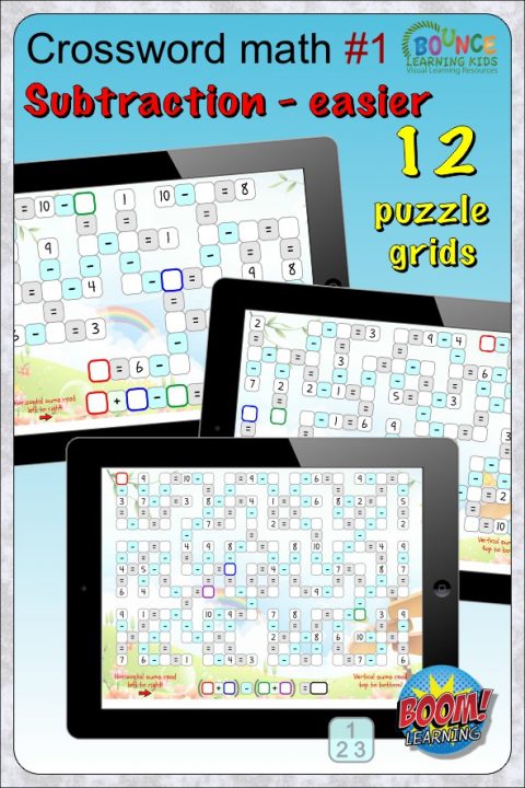 Crossword Math - crosswords with numbers and sums