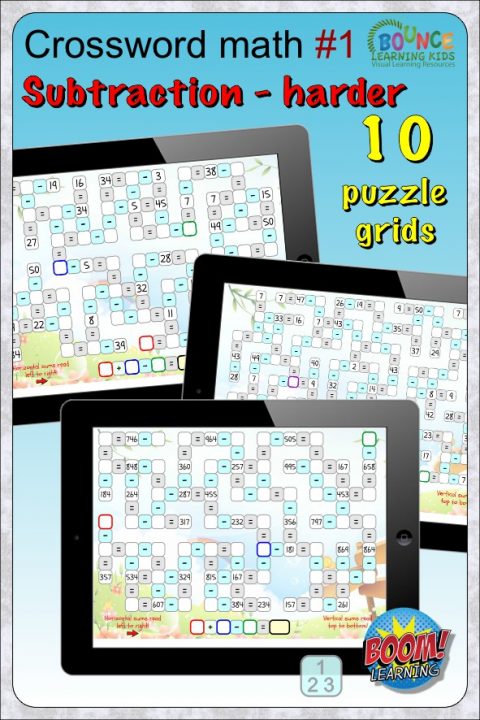 Crossword Math - crosswords with numbers and sums