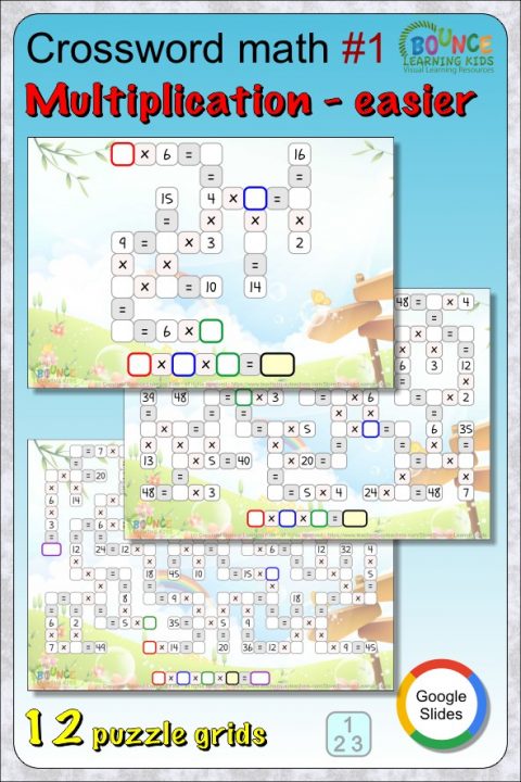 Crossword Math - crosswords with numbers and sums