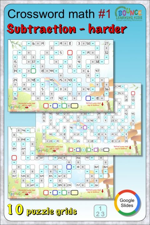 Crossword Math - crosswords with numbers and sums