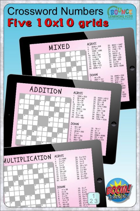 15 fun Crossword numbers resources | PDF, BOOM & GOOGLE