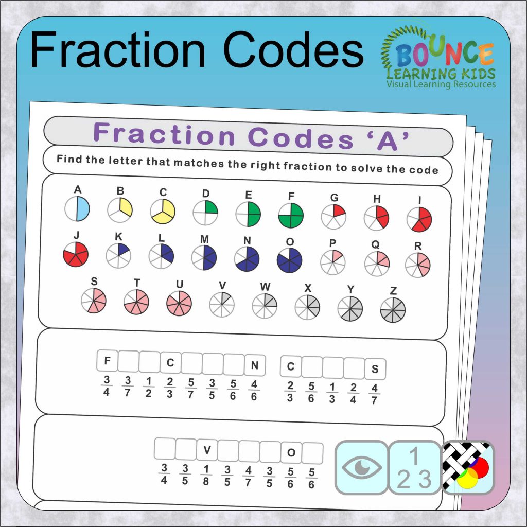 17 fun fractions secret codes worksheets to download