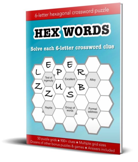 Hex Words the 6-letter interconnected crossword puzzles