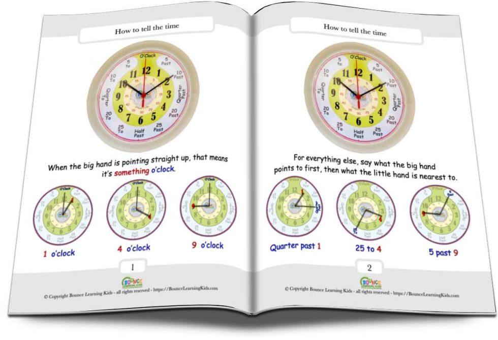 Learn to read an analog clock practice drills for all ages
