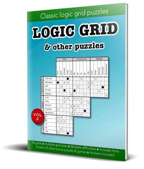 Dozens of fun and challenging Logic Grid puzzles