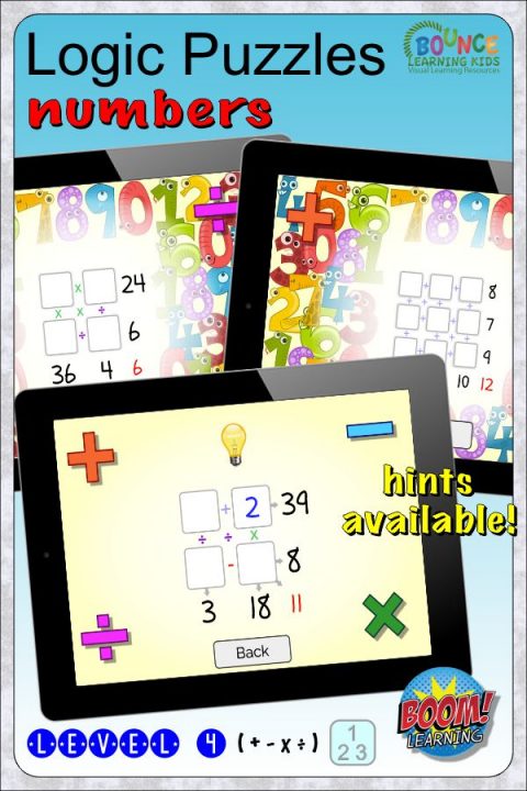 Logic puzzles numbers | solve each logic puzzle