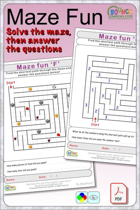 14 Maze fun worksheets to download and solve