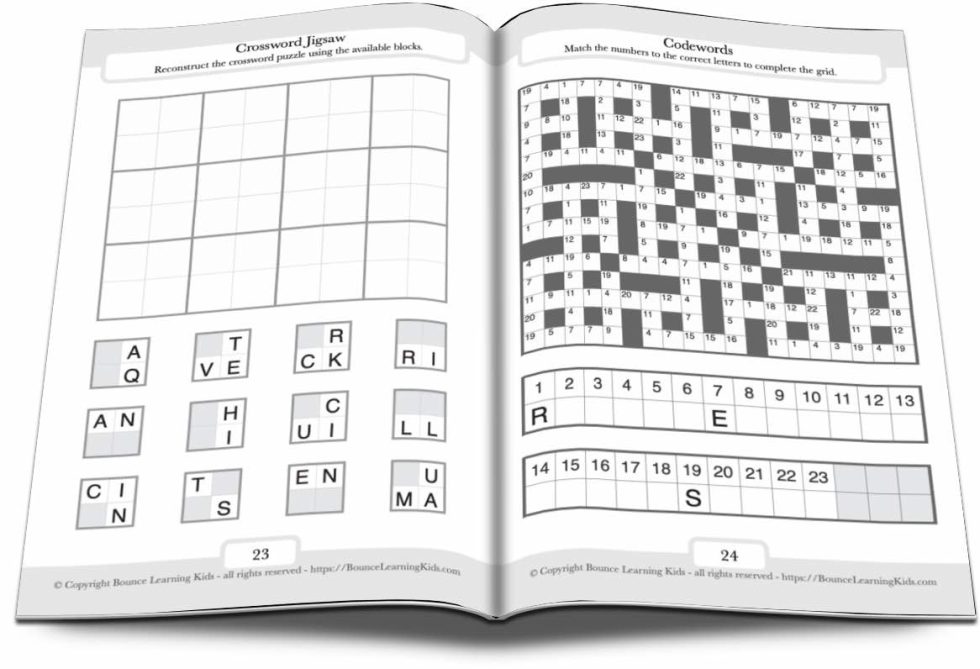 120 Fun missing letters vocabulary building puzzles