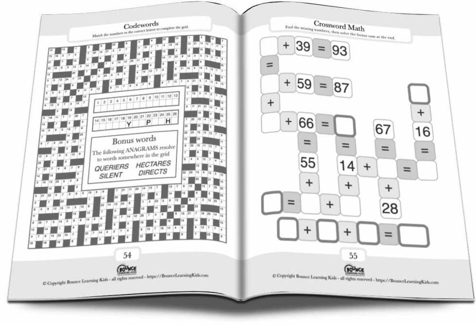 Hundreds of fun mixed activity puzzles for kids & adults
