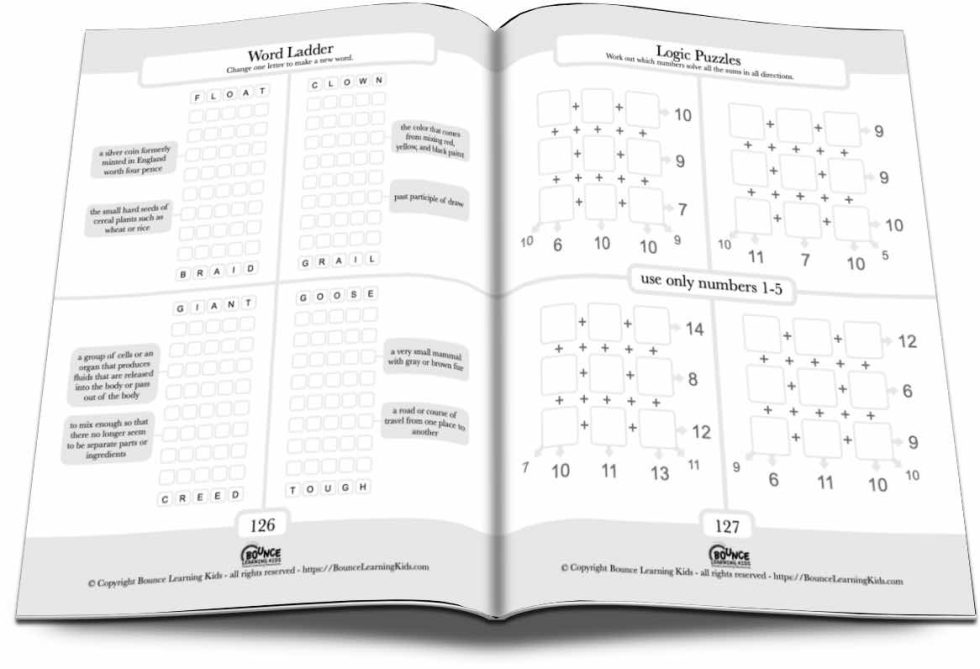 Hundreds of fun mixed activity puzzles for kids & adults