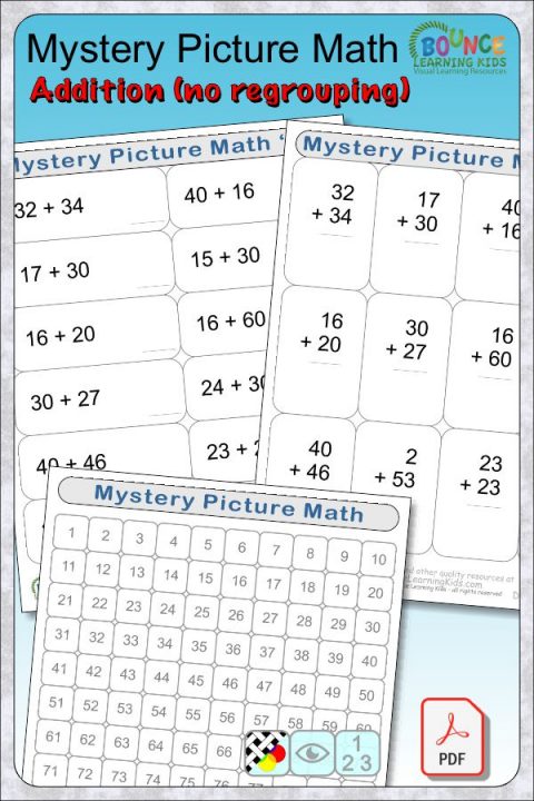 17 fun & varied Mystery Picture Math puzzle resources