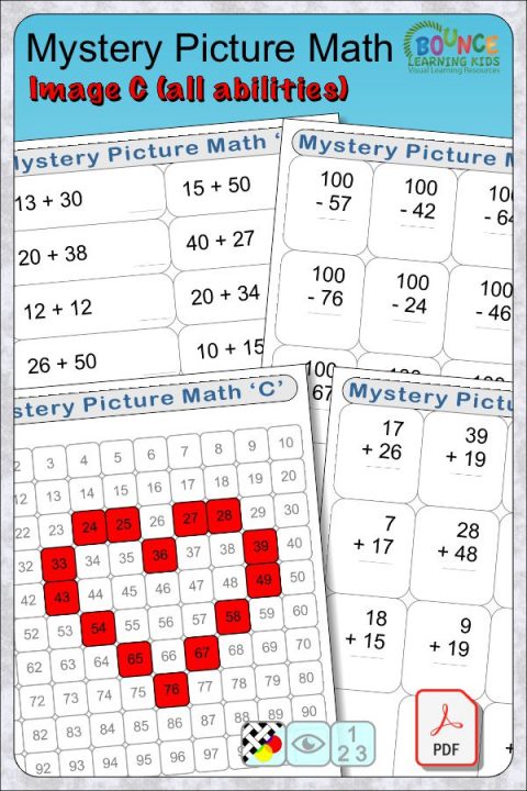 17 fun & varied Mystery Picture Math puzzle resources