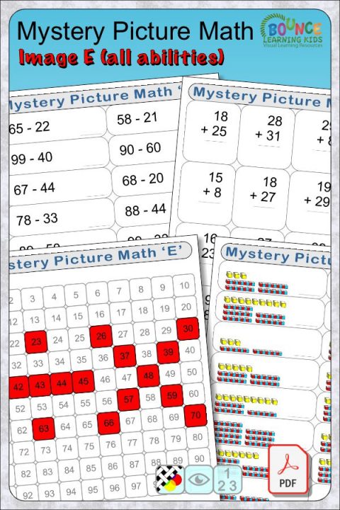 17 fun & varied Mystery Picture Math puzzle resources