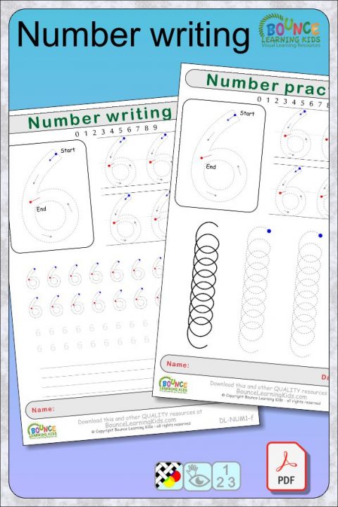 Fun Letter number writing practice worksheets to download