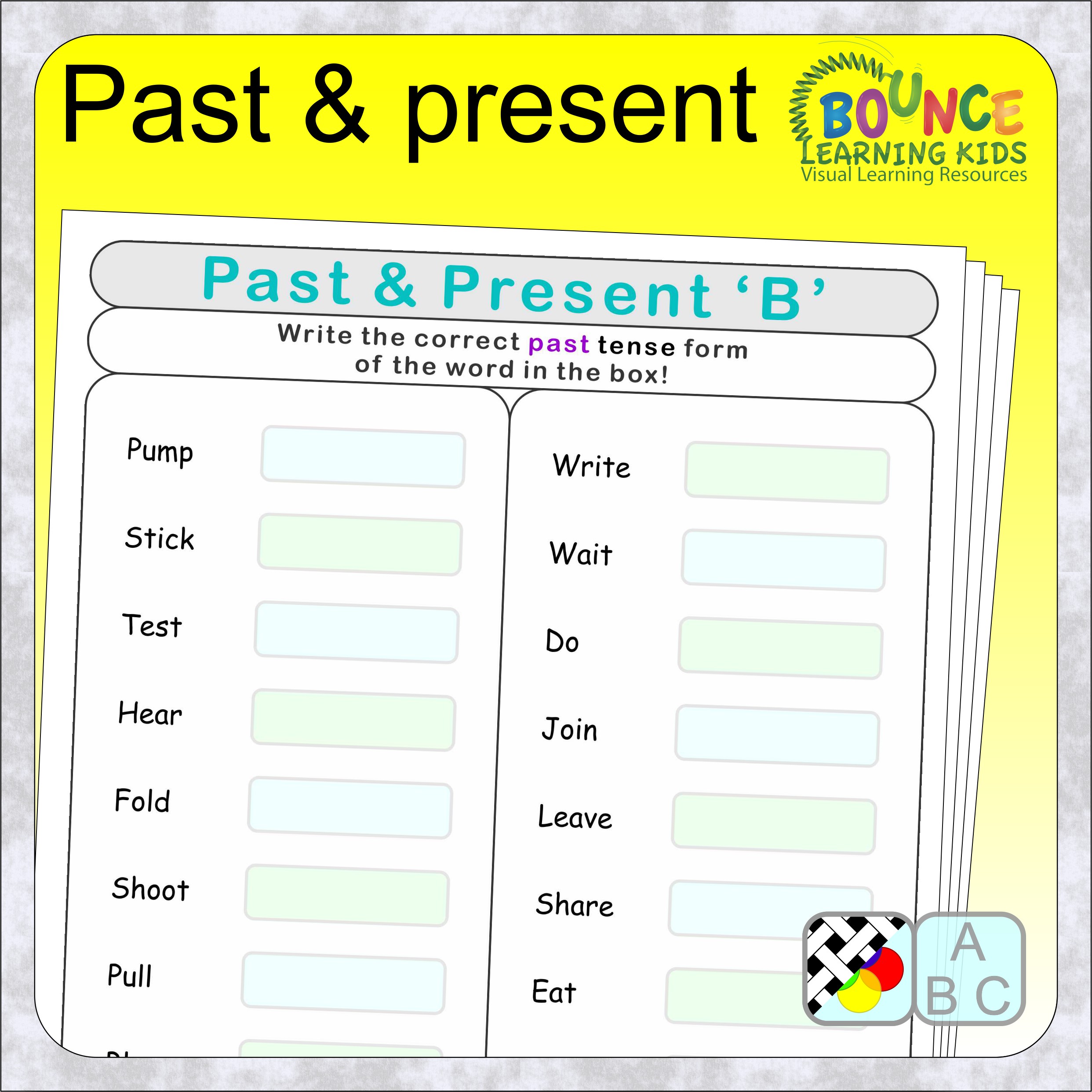 6 Fun Past And Present Tense Worksheets To Download