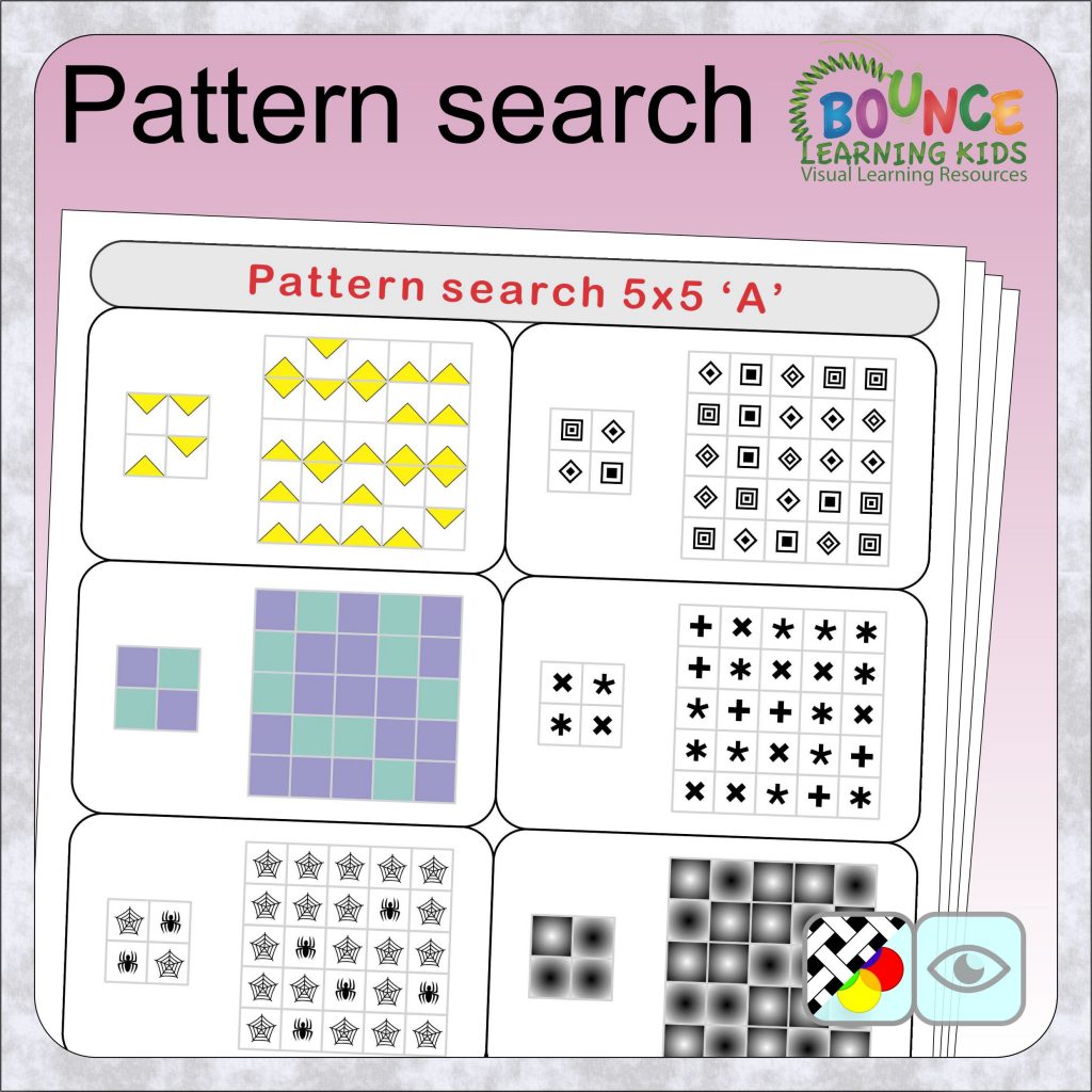 14 fun Pattern search worksheets to download
