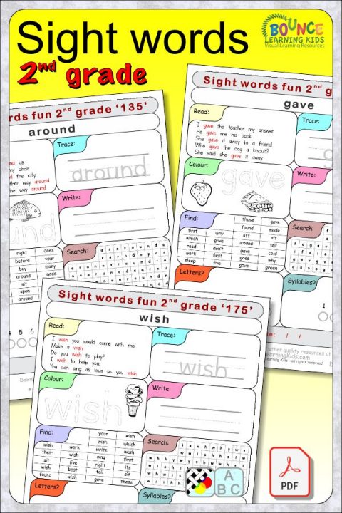 4 amazing Sight words packs to download