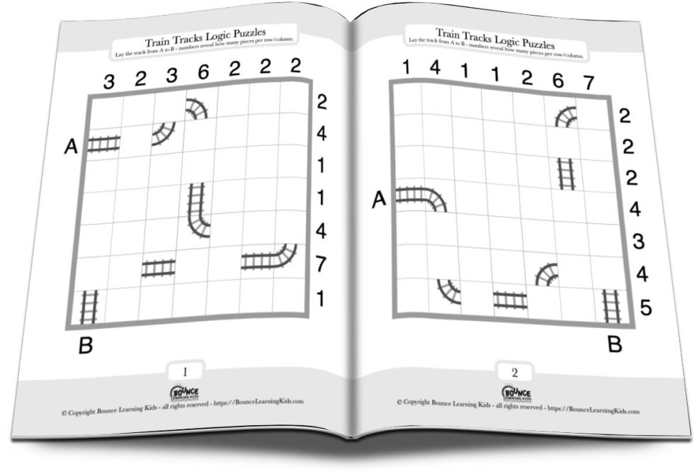 Train Tracks Logic Puzzles