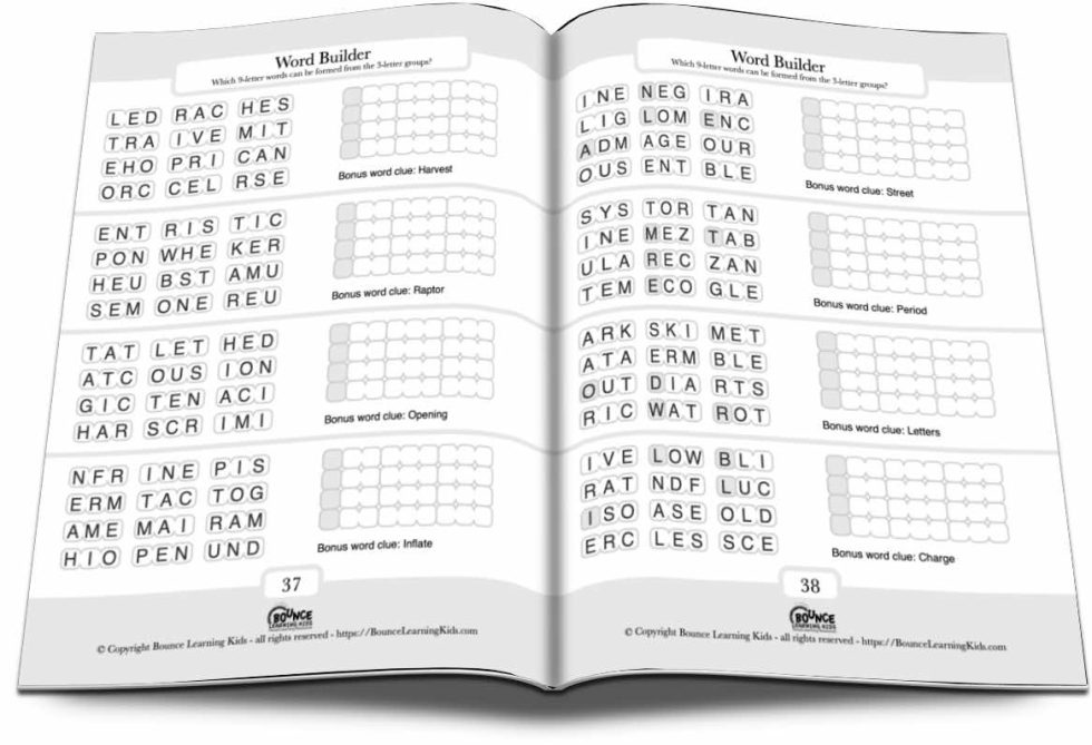 Word Builder is a great way to increase your vocabulary