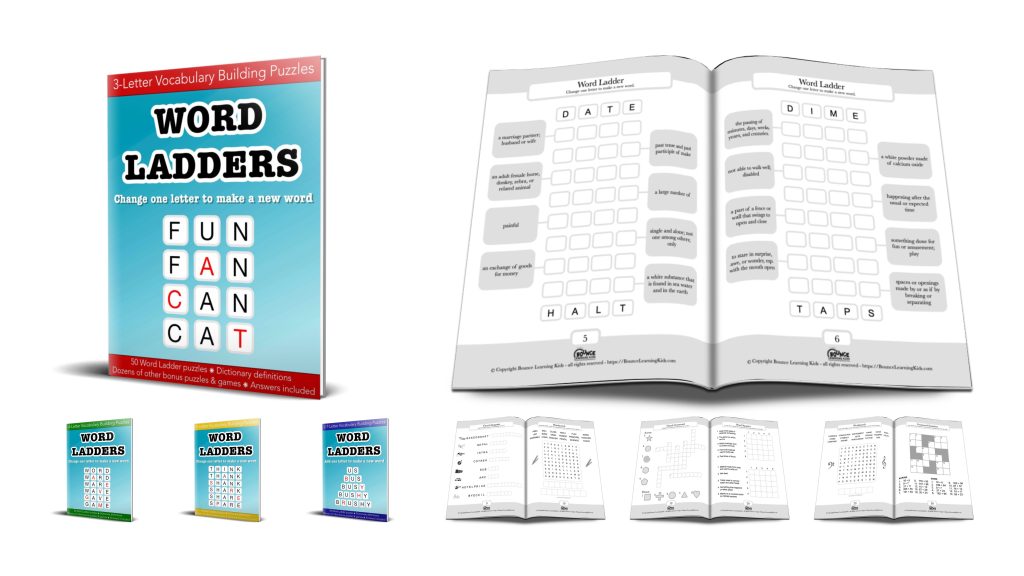4 amazing Word Ladders books