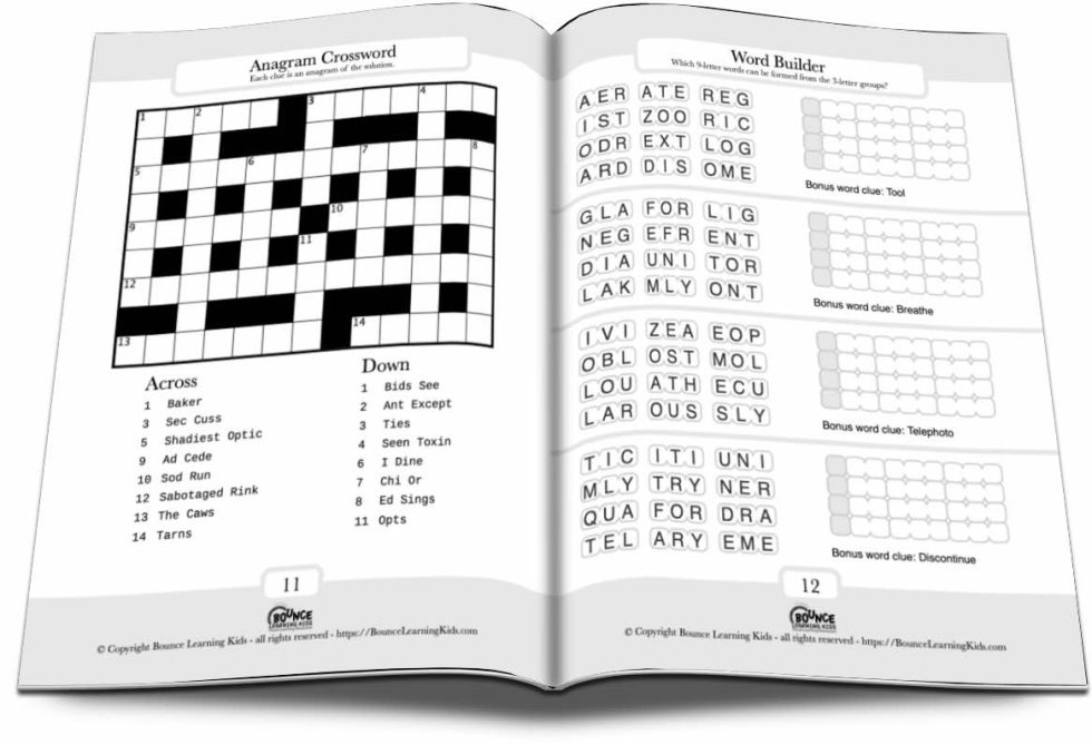 Word Overlap word Puzzles