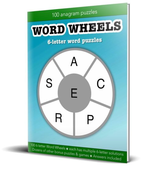4 amazing Word Wheels anagram puzzles and activities books