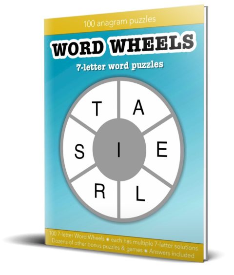 4 amazing Word Wheels anagram puzzles and activities books