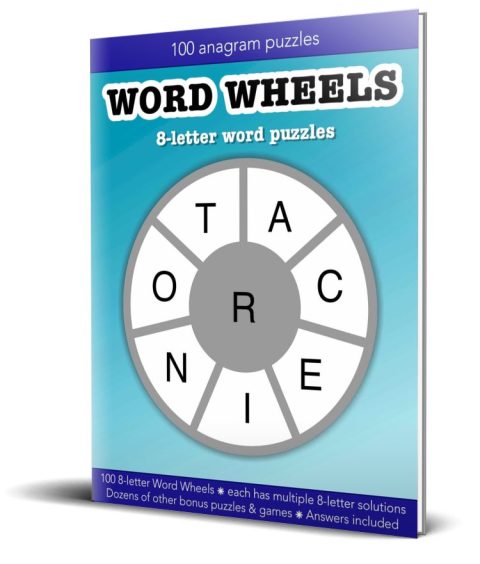 4 amazing Word Wheels anagram puzzles and activities books