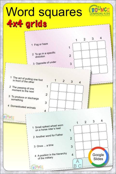 18 fun Word squares puzzles to solve